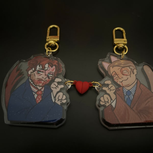 Hannibal Heart Magnet Keychain Sets - Etsy