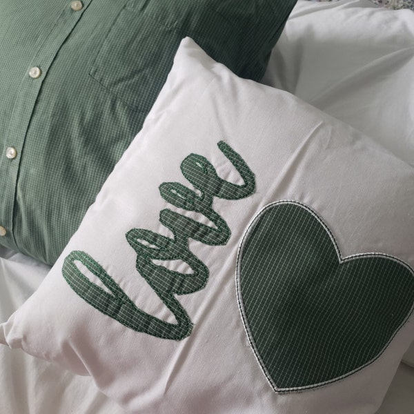 Memory Shirt Pillow Set, Love Memory Pillows, , Loss of Dad, Grief Gift ...