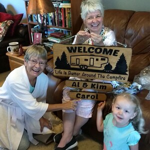 Camping Signs Travel Trailer Camper Sign Campsite Sign Custom - Etsy