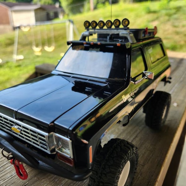 Kyosho Mini Z 4x4 Jeep Body Armor Rack With KC Lightbar and Side Ladder ...