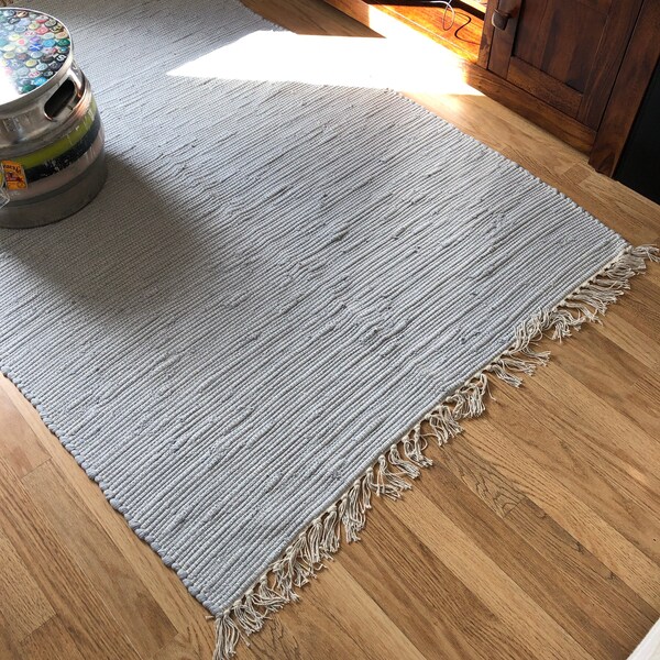 Handbraided Multi Jute Rug From Recycled Cotton Rags 60x90cm - Etsy