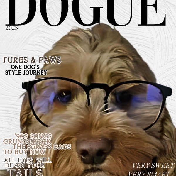 Personalized Dog Prints | Magazine Covers | Pet Portraits | Custom Pet ...