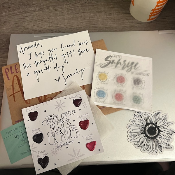 Handmade Watercolor Paint Shimmer Dot Card Sample yer a Wizard ...