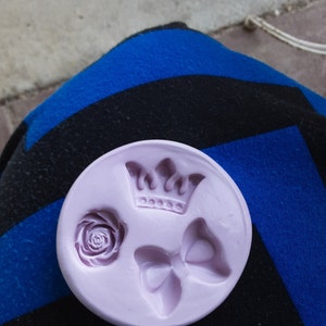 Molds Bow Crown Rose Flower Mold Fondant Resin Polymer Clay - Etsy