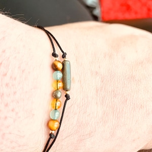 Inner Peace Aquaterra Jasper Bracelet, Healing Positive Bracelet, Gifts ...