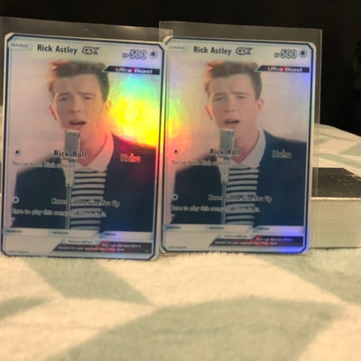 Rick Astley Rick Roll Rickroll Gx Ex Vmax V Pokémon Card Orica ...