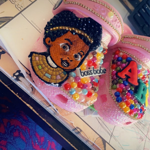 Gracie's Corner QUEEN Embroidered Patch, 3.5 In, Kids Custom Crocs ...