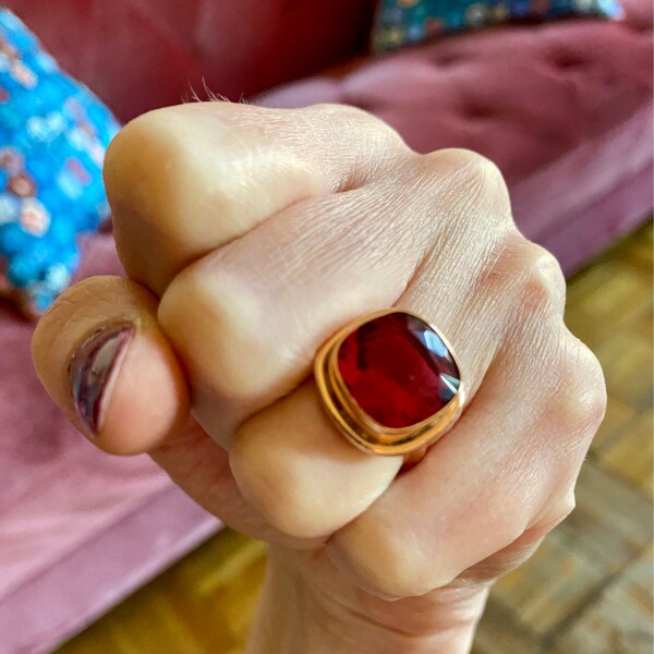 Gorgeous Pink Tourmaline Ring, Solid Sterling Silver Ring, Tourmaline ...