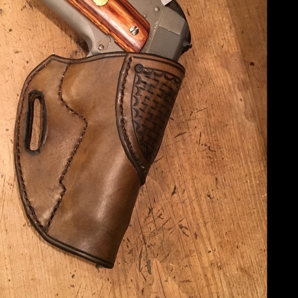 PDF Digital Pattern - 1911 - 5" Avenger Style Leather Holster Pattern ...