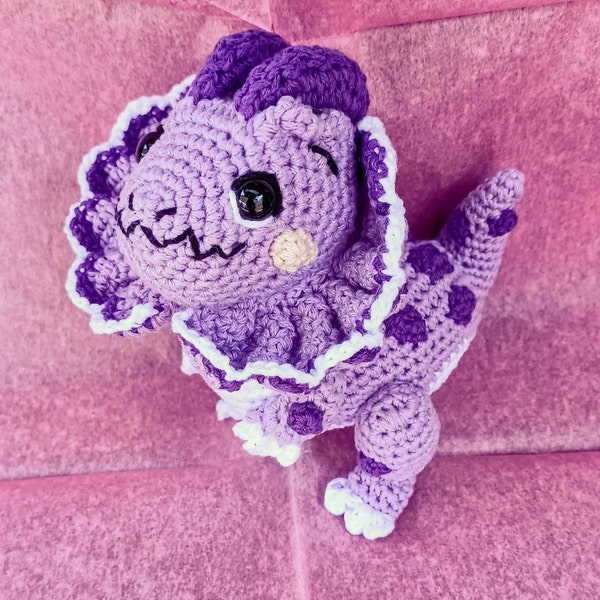 Crochet Pattern Dinosaur Dilophosaurus Amigurumi, PDF Digital Download ...