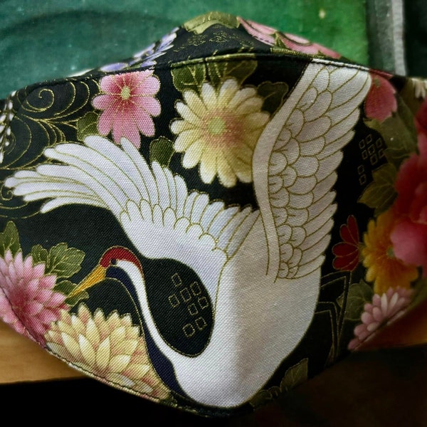 Handmade 3D Origami Face Masks - Nose Wire, Filter Pockets, Adjustable ...