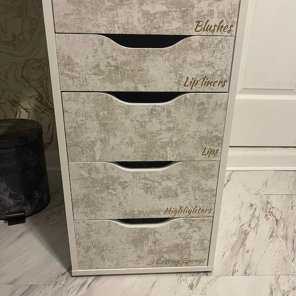 Makeup Organizer Label Decals | Makeup Labels for Storage and ...