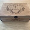 Personalized Memory, Wooden, Wedding Keepsake Box Anniversary Couple ...