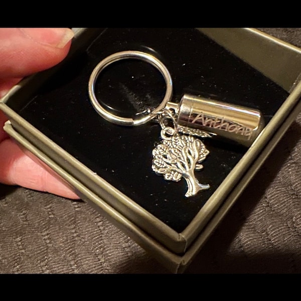 Cremation Keychain for Ashes, Personalized Cremation Urn Keychain, Loss ...