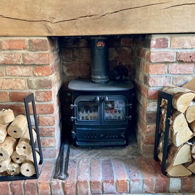 York Log Store Large Indoor Log Store Steel Fireplace Log - Etsy UK