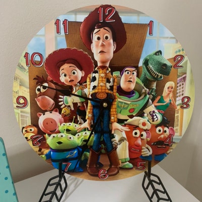 10.5 Wall Clock Wall Decoration TOY STORY Wall Clocks, Nursery Art ...