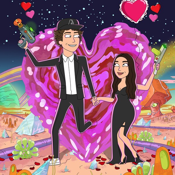 We Draw You in Your Favorite Animated TV Show Style, Custom Cartoon ...