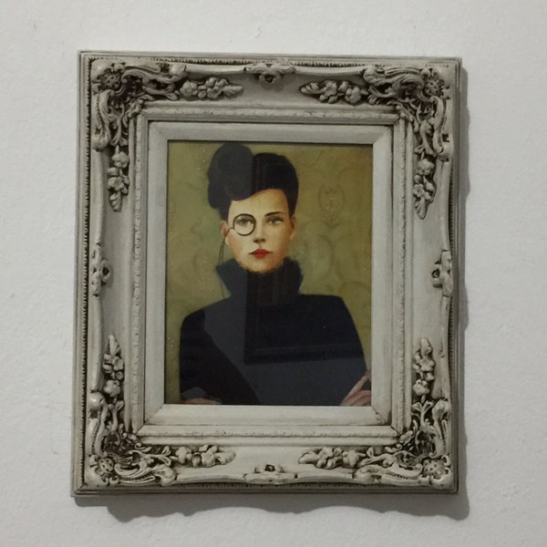 Molly Monocle. Art Print. Janet Hill Studio - Etsy