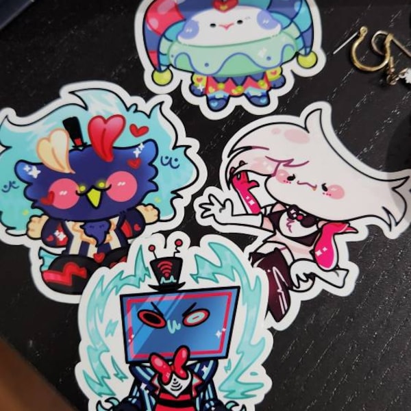 Helluva Boss Inspired Stickers [ft. Blitzo, Loona, Stolas, Octavia ...