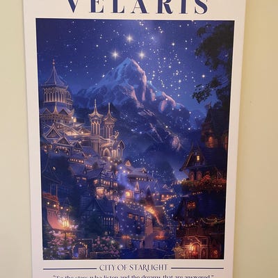 Acotar Puzzle Velaris Art, ACOTAR Puzzle Fantasy Picture Puzzle Bookish ...