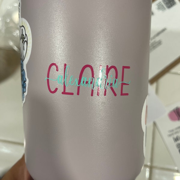 Layered Custom Name Decal | Script Name Sticker | Personalized Name ...