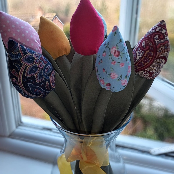 Fabric Tulip Sewing Pattern: Spring Flower Bouquet (PDF Pattern) - Etsy