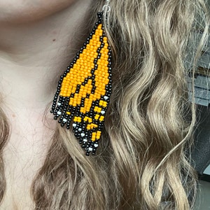 Aurora Borealis North Pole Seed Bead Fringe Earring Pattern, Northern ...