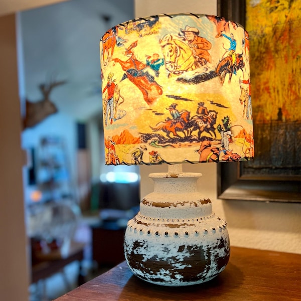 Fiberglass Lamp Shade - Mid Century Modern Lampshade - Handmade MCM ...