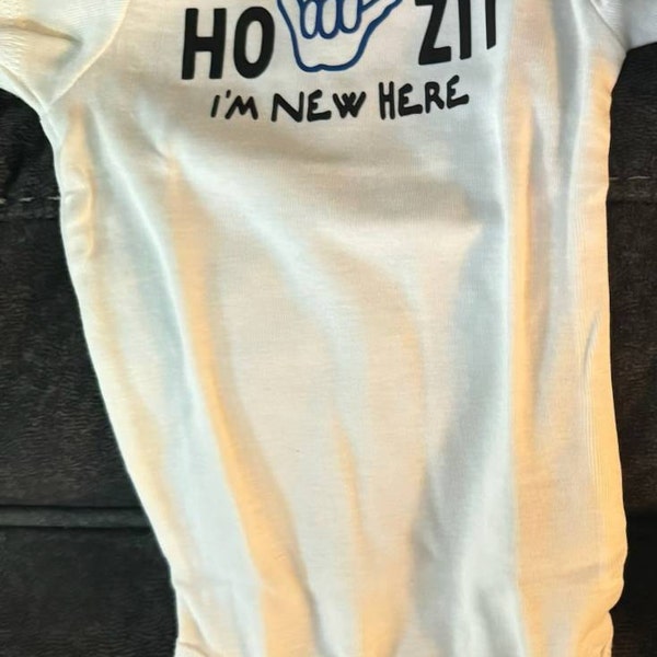 Bodysuit - Howzit I'm New Here - ONESIES® Brand - Hawaii Shaka Bodysuit ...