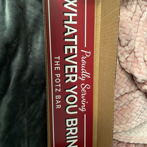 Proudly Serving Whatever You Bring Sign, Personalized Home Bar Sign ...