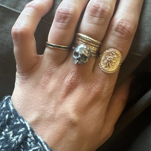 As Above so Below Band in Sterling Silver or Gold - Etsy