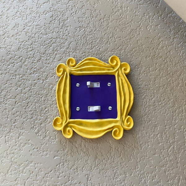Friends' Inspired Peephole Frame Light Switch Cover Monica's Purple ...