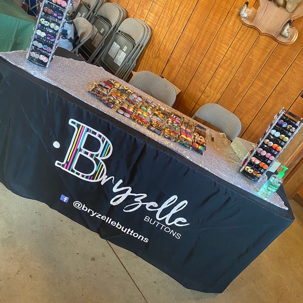 Personalized Tablecloth Promotional Custom Fitted Table Cloth Business ...