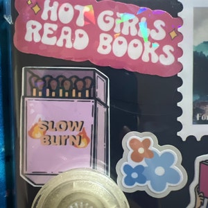 Hot Girls Read Books Sticker Holographic Waterproof Kindle - Etsy