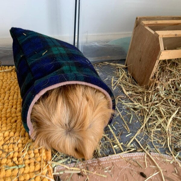 Guinea Pig Bed* Pod**hide**small Animal Bed* Soft Fleece House **hidey ...