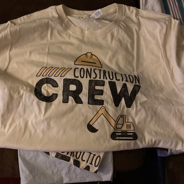 Construction Crew Matching Shirts, Birthday Construction Shirts, Three ...
