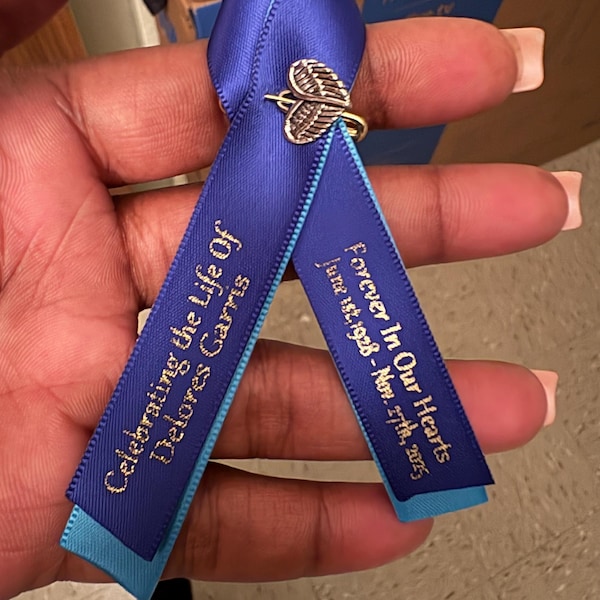 Custom Remembrance Ribbons Pinned and Ready to Wear , Lapel Ribbons ...