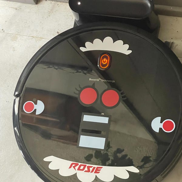 Original Deluxe Rosie the Robot Face Decals for Your Robotic Floor ...