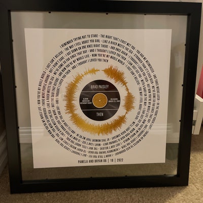 Custom Song Lyrics Wall Art, Custom Song Lyrics Print, Custom Sound ...