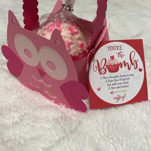 Editable Hot Chocolate Bomb Tag Valentine's Day Hot Cocoa Bomb Tag Your ...