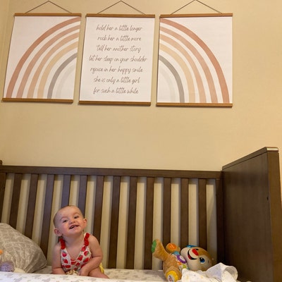 Baby Poem Wall Art, Hold Her a Little Longer Poem, Baby Girl Nursery ...