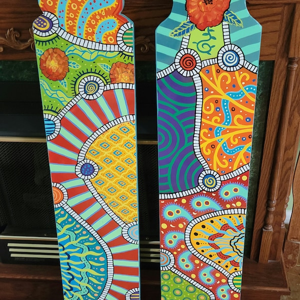 YARD ART Porch Sign Funky Painted Handmade Exterior Art - Etsy