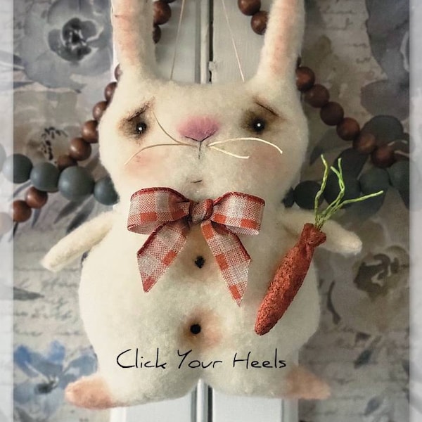 Mr. Hinkle Epattern...primitive Easter Spring Bunny Rabbit Cloth Doll ...
