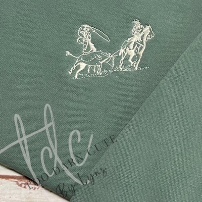 Team Roping Steer Machine Embroidery Design - Etsy