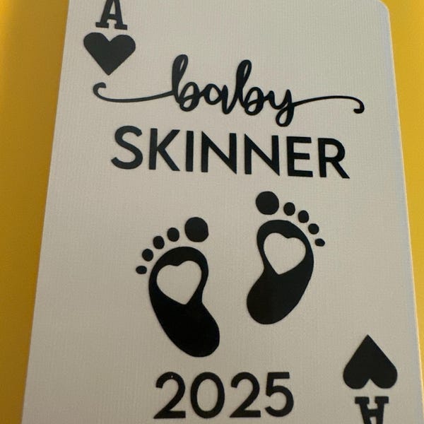 Custom Decal for Game Night Proposal - Game Playing Card Sticker - Use ...