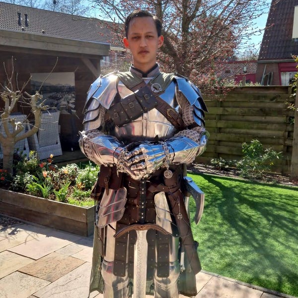 Medieval Knight Gauntlet Armor, Larp Armor, Cosplay Armor,sca Armor ...