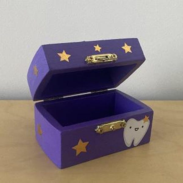 Tooth Fairy Holder, Personalized Tooth Fairy Treasure Box, Tooth Fairy ...