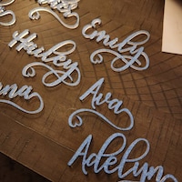 Very Peri Acrylic Name Place Cards Wedding Acrylic Cards Personalized ...