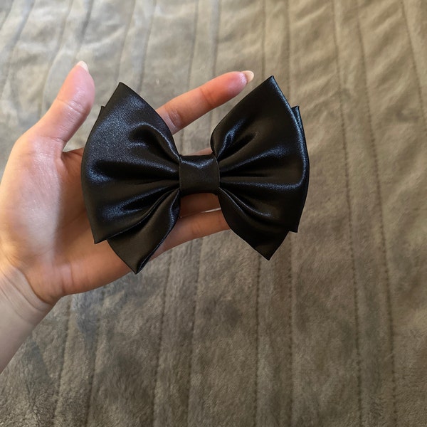 Large Hair Satin Headband Bow, Big Hair Bow, Cosplay Bow, Girls Hair ...