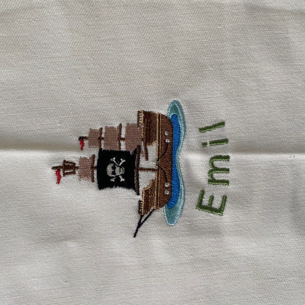 Pirate Ship Embroidery Design. Machine Embroidery Design. Pirate ...